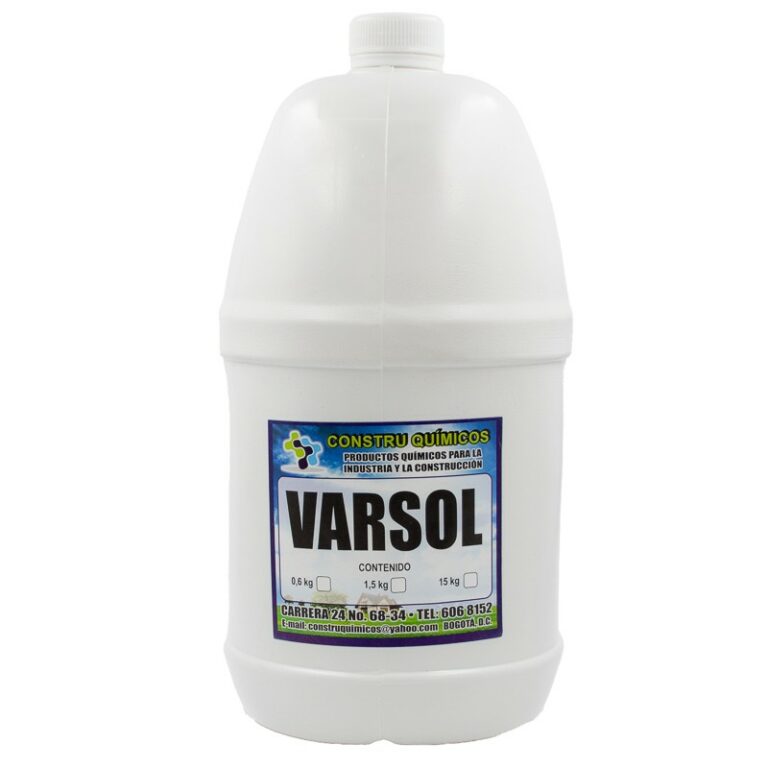 ¿El varsol se puede mezclar con agua?